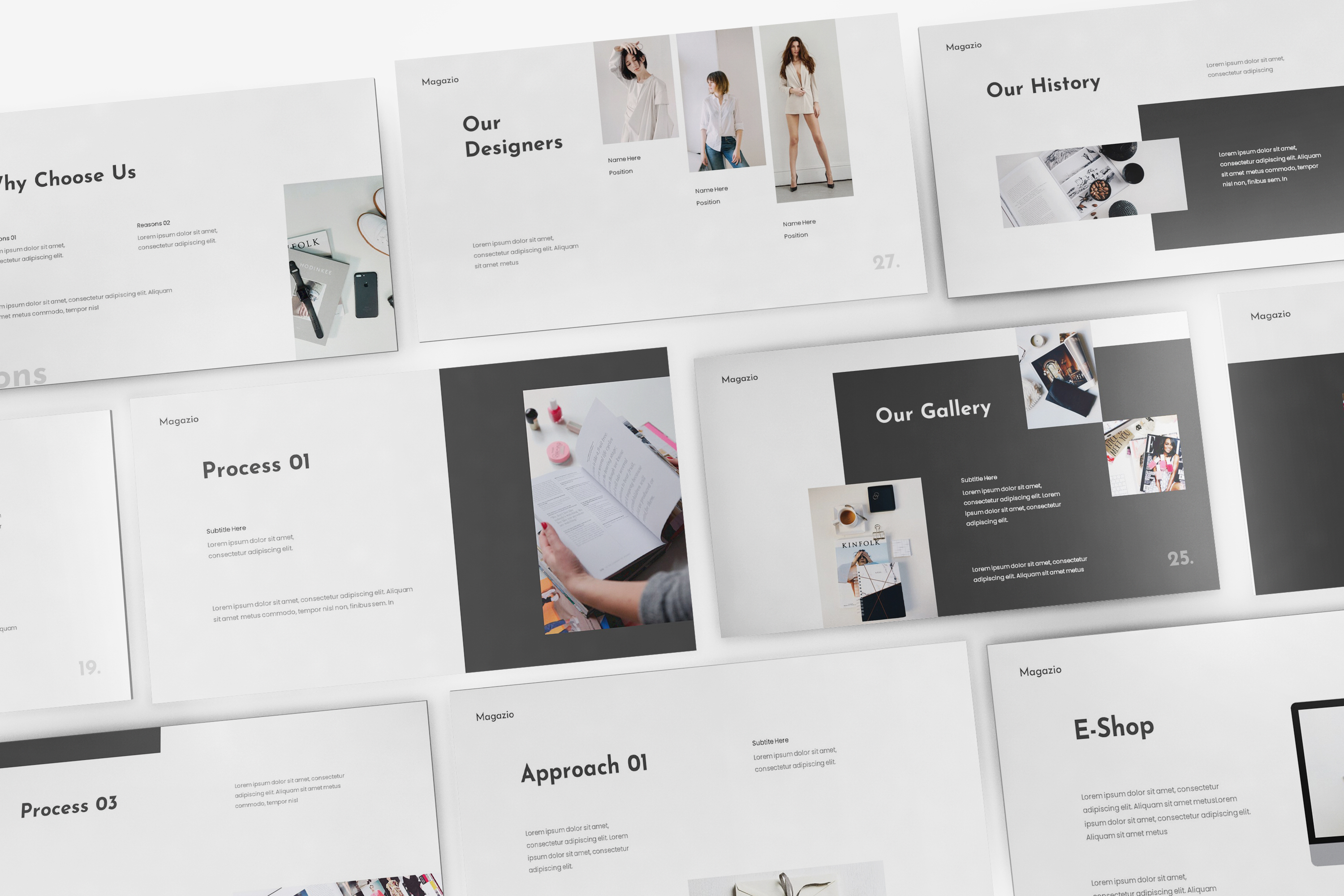 Magazine Lookbook Powerpoint Template, Presentation Templates ...
