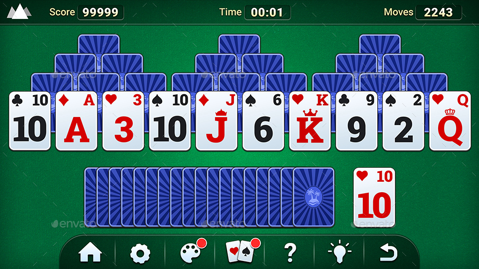 Solitaire Collection Game Kit (Vol-2), Game Assets | GraphicRiver