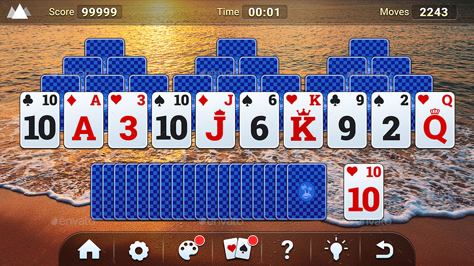 Solitaire Collection Game Kit (Vol-2), Game Assets | GraphicRiver