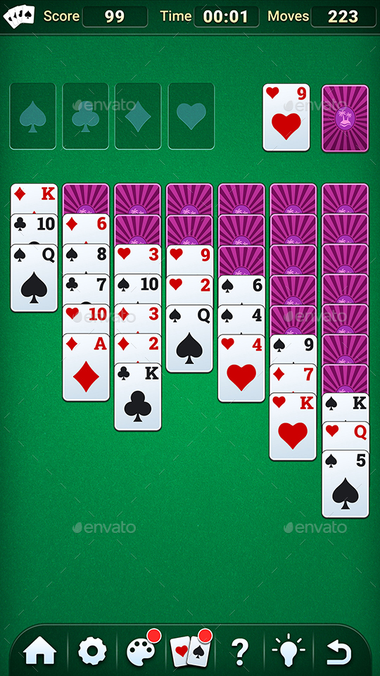 Solitaire Collection Game Kit (Vol-2), Game Assets | GraphicRiver