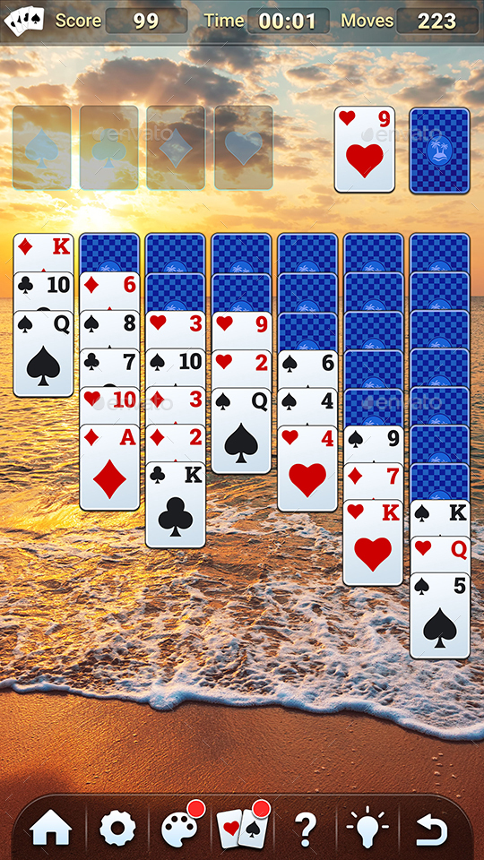 Solitaire Collection Game Kit (Vol-2), Game Assets | GraphicRiver