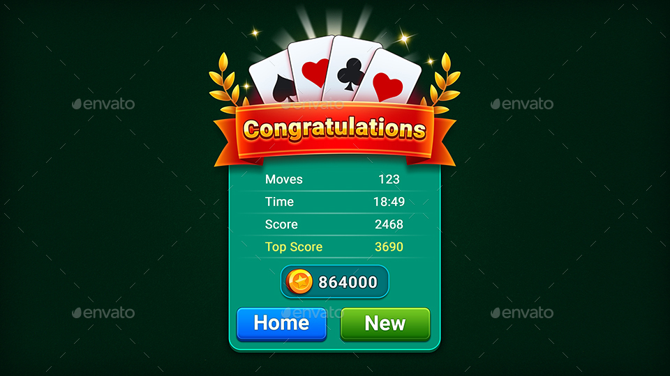 Solitaire Collection Game Kit (Vol-2), Game Assets | GraphicRiver