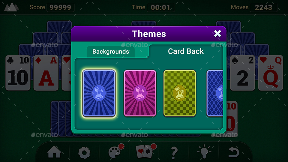 Solitaire Collection Game Kit (Vol-2), Game Assets | GraphicRiver