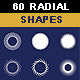 60 Vector Radial Shapes, Vectors | GraphicRiver