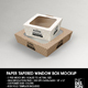Paper Tapered Window Boxes Packaging Mockup, Graphics | GraphicRiver