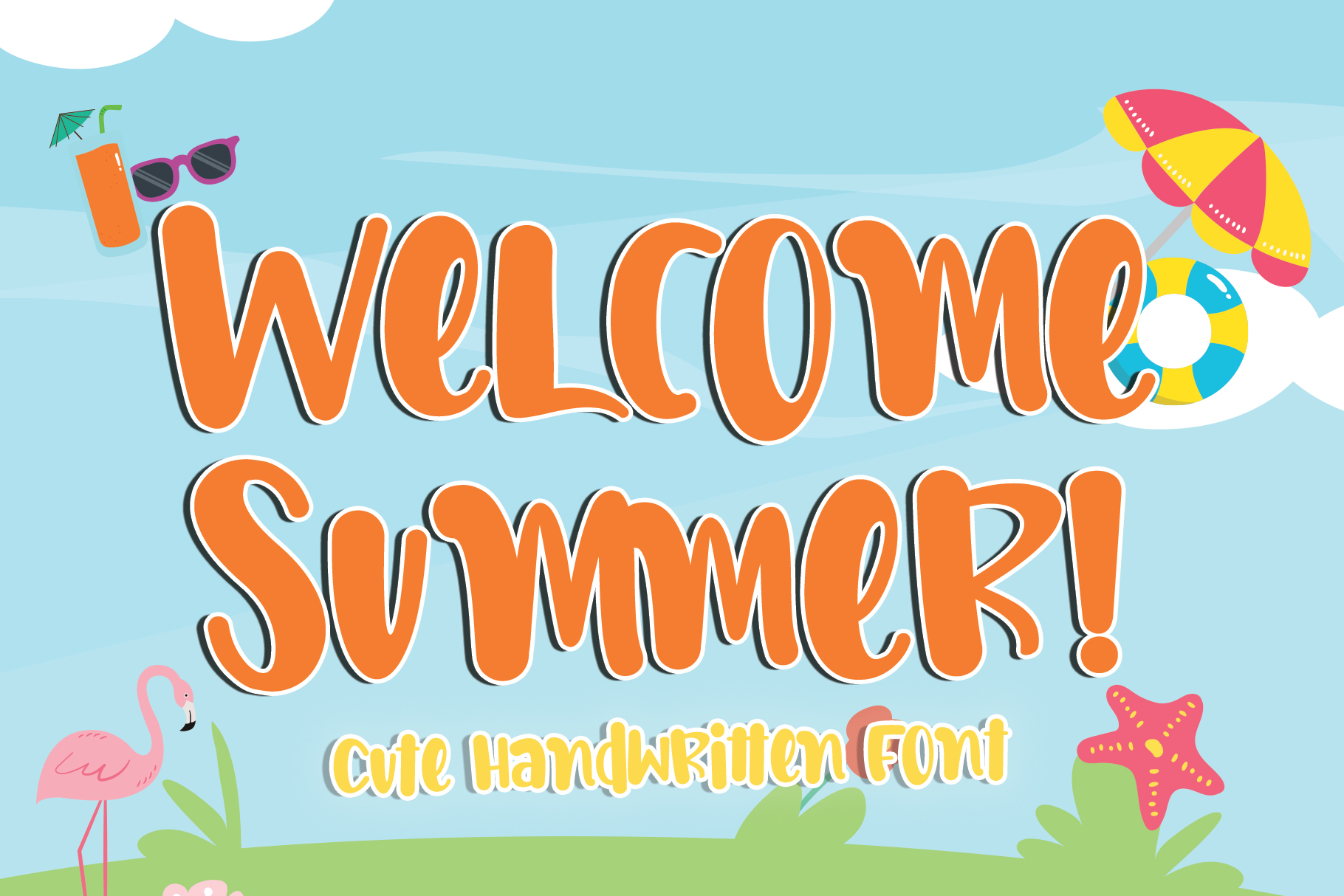 Welcome Summer, Fonts | GraphicRiver