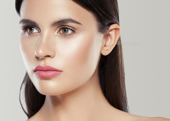 Beauty skin woman face healthy skin beautiful model close up face ...