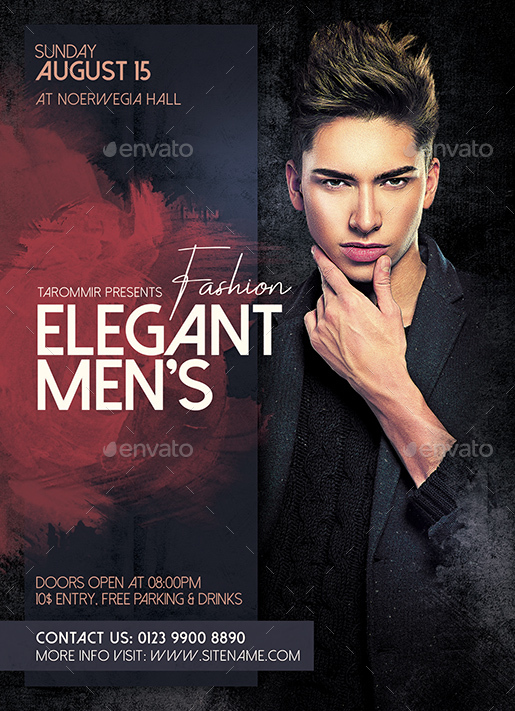 Elegant Men's Fashion Flyer, Print Templates | GraphicRiver
