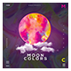 Moon Colors - Music Album Cover Photoshop Artwork Template, Web Elements