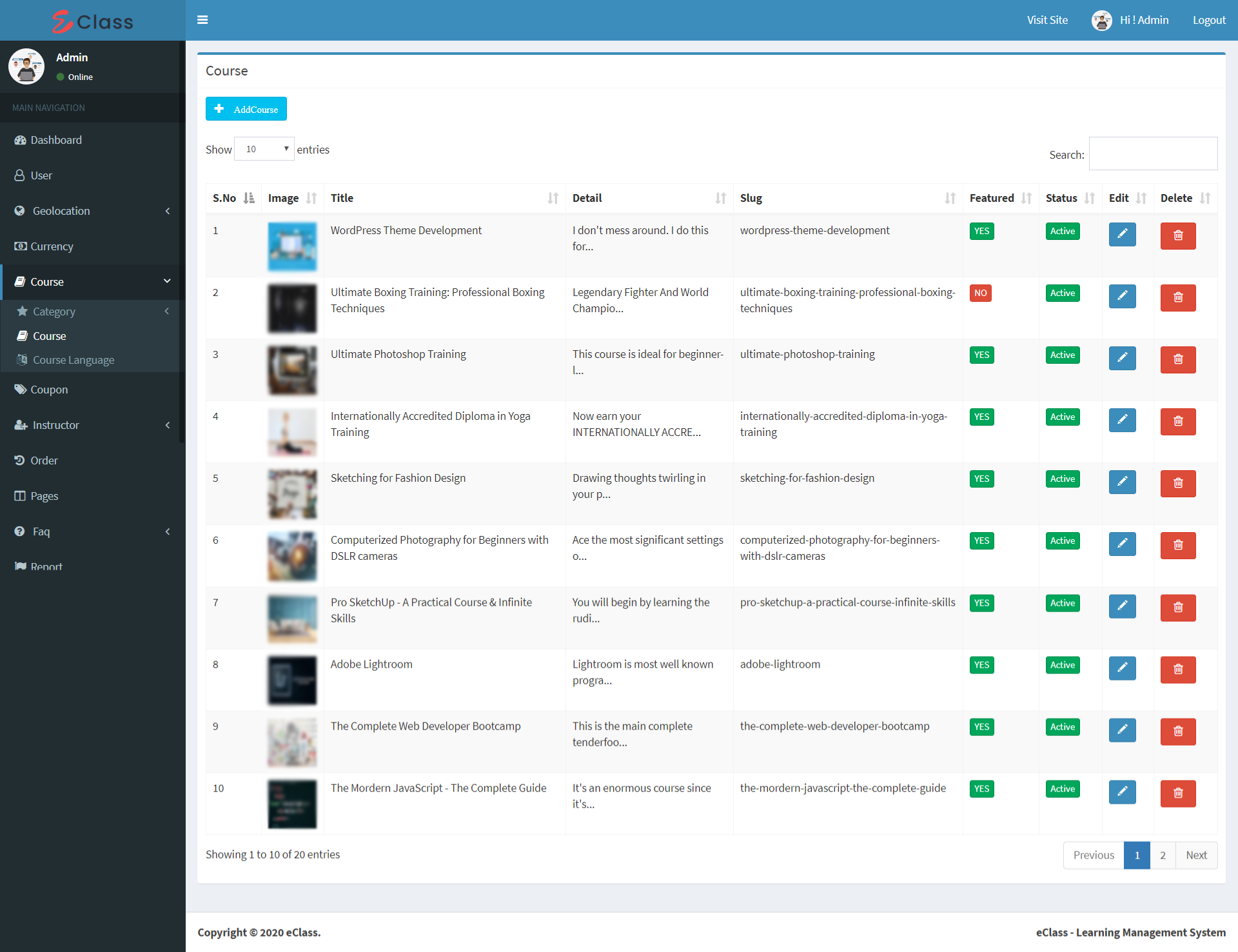 eClass - Learning Management System by media-city | CodeCanyon