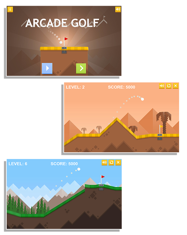 Arcade Golf - HTML5 Sport Game by codethislab | CodeCanyon
