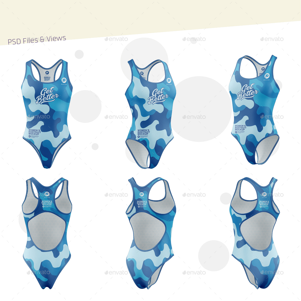 Women's Bodysuit Mockup V1, Graphics | GraphicRiver