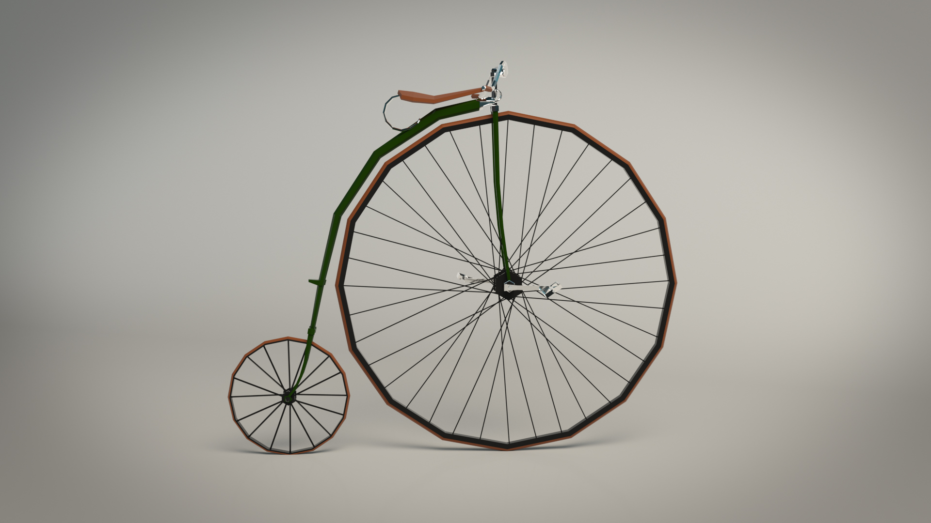 Low Poly Antique Bike by Linder-Media | 3DOcean