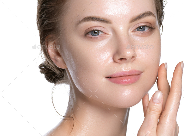 Awesome girl healthy hydration clean skin face beautiful model neck ...