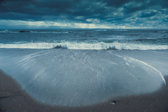 Water sea background nature Atlantic ocean beach Stock Photo by kiraliffe