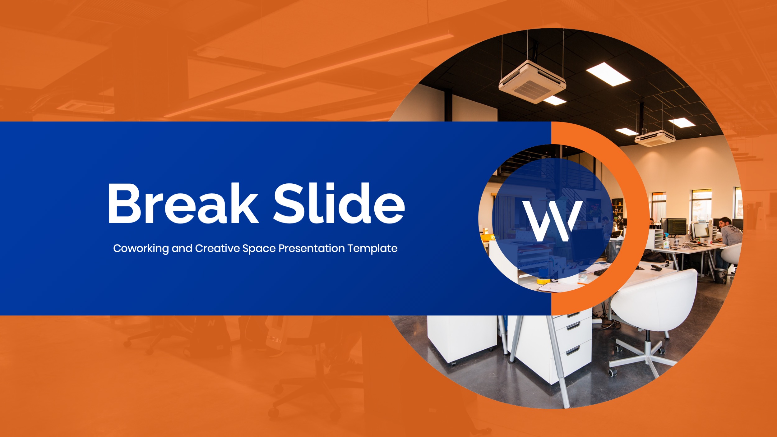 Coworking Space Slides Presentation Template, Presentation Templates