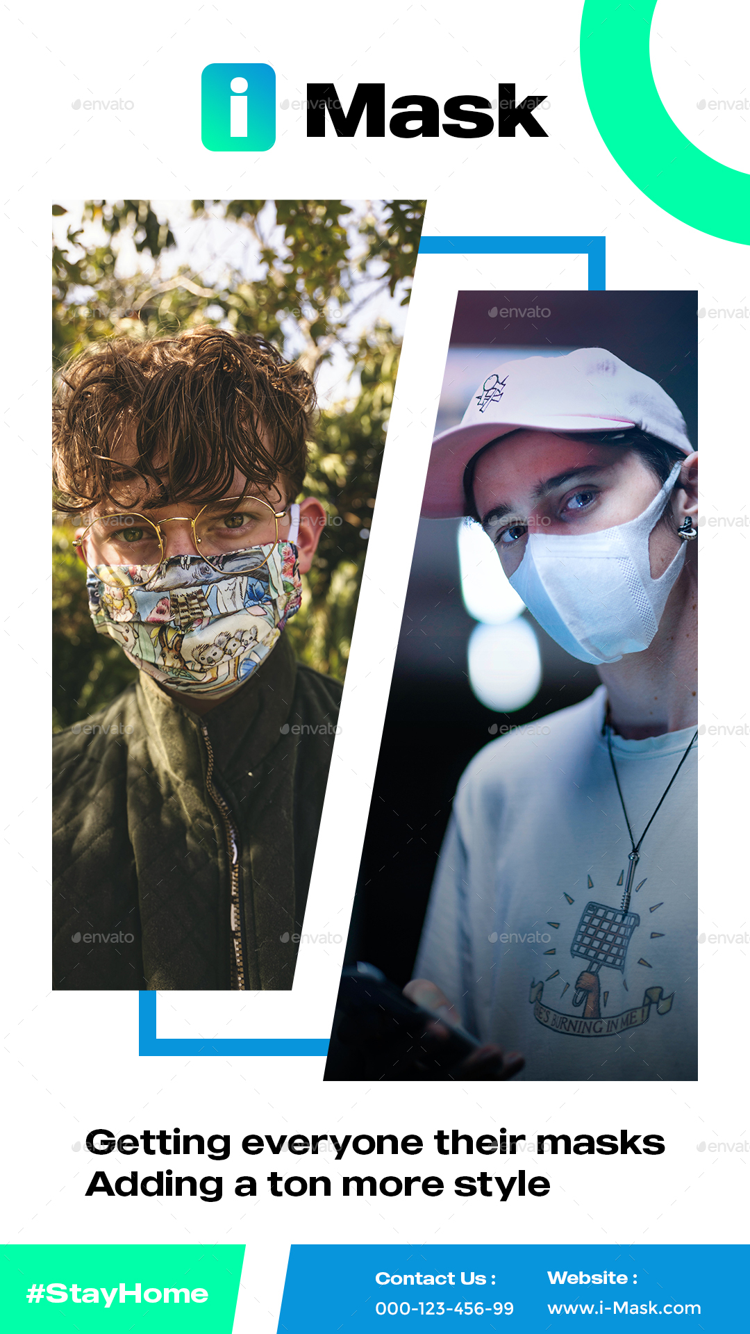 iMask Social Media Pack, Web Elements | GraphicRiver