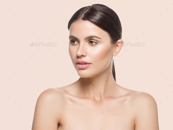 Beauty model healthy skin hand clean skin beautiful fresh clean female ...