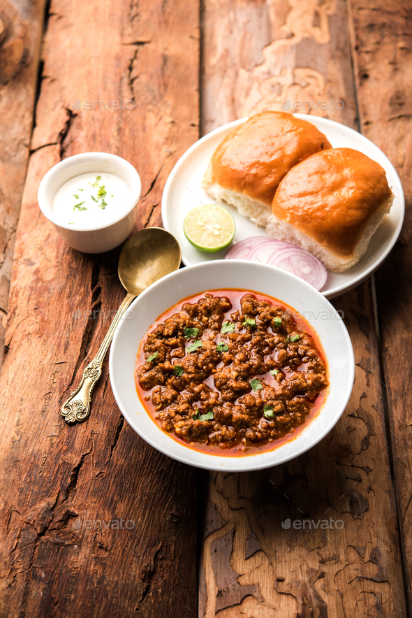 Mutton Kheema Pav Stock Photo by stockimagefactory | PhotoDune