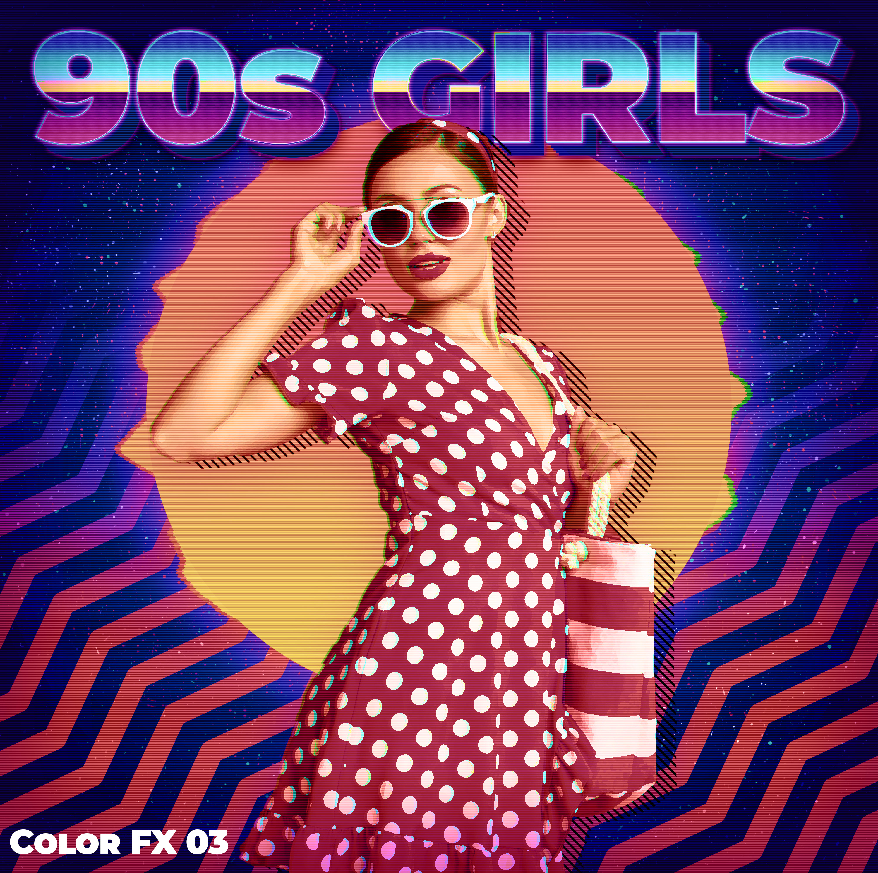 90s Style Photoshop Action, Add-ons | GraphicRiver