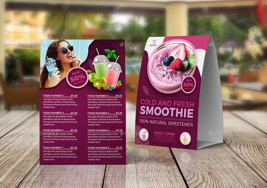 Smoothie Advertising Bundle, Print Templates | GraphicRiver