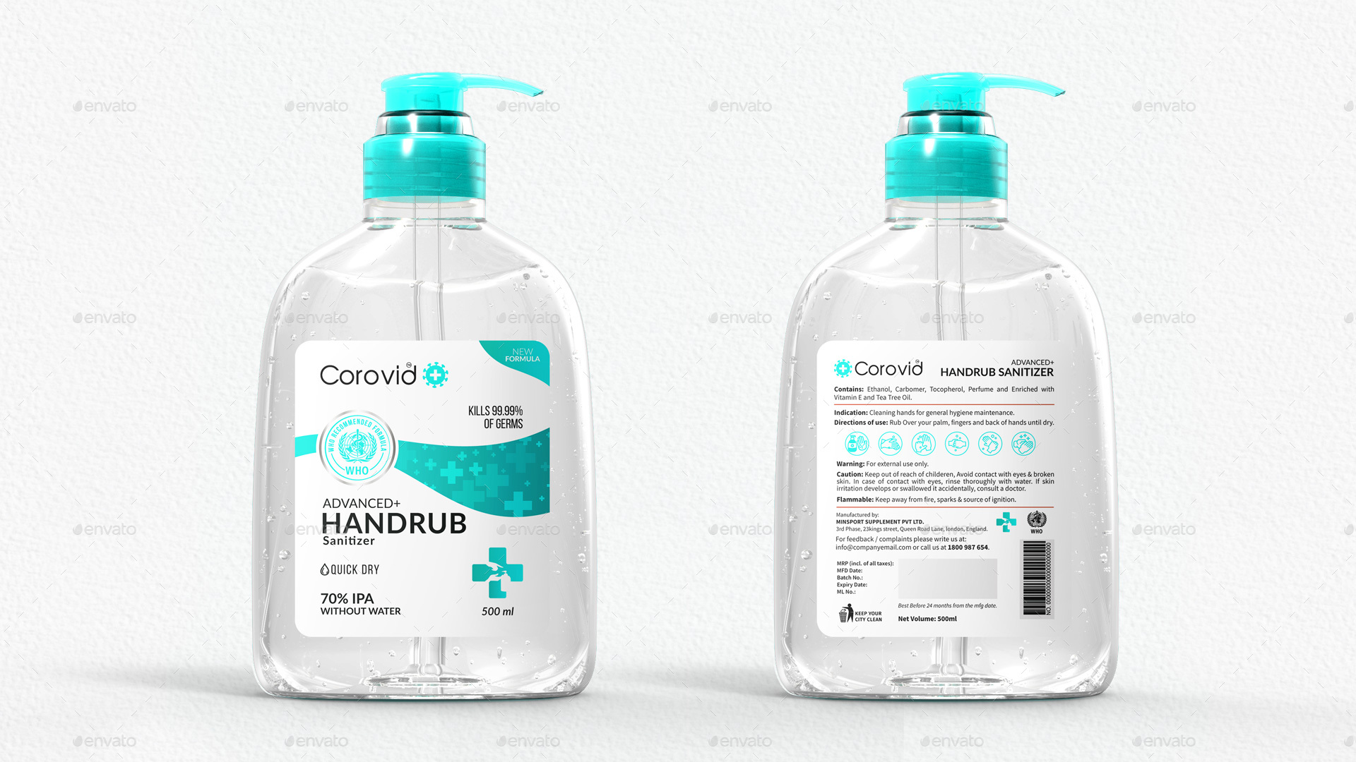 Hand Sanitizer Packaging #2, Print Templates | GraphicRiver