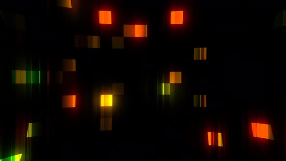 abstract Tech Colorful Glowing Square, Motion Graphics | VideoHive