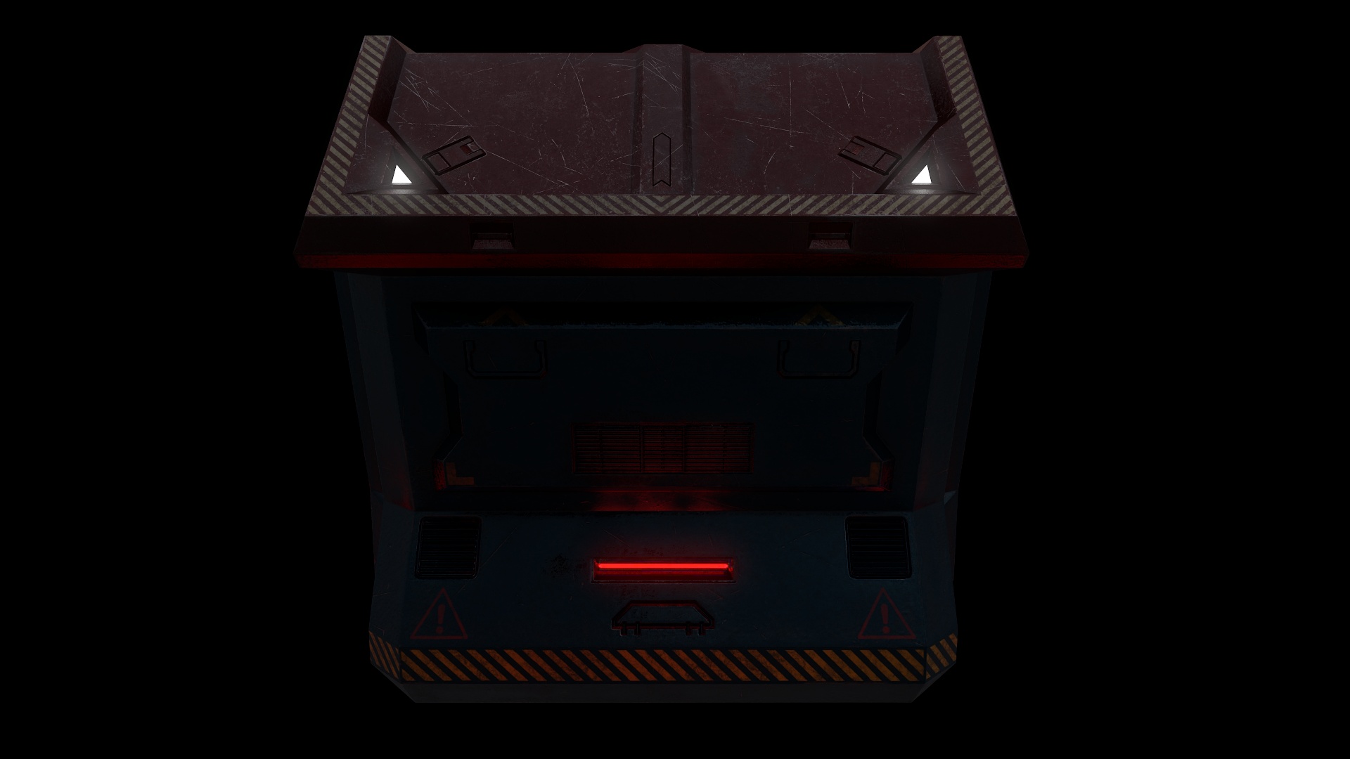 6 Models Sci-fi Crate Pack (Container, Box) - Openable Door - Low Poly ...