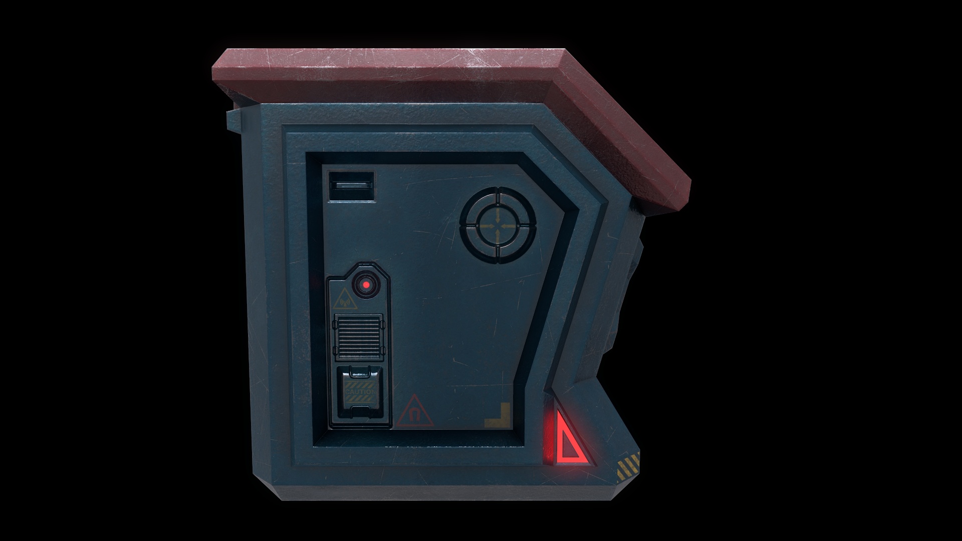 6 Models Sci-fi Crate Pack (Container, Box) - Openable Door - Low Poly ...