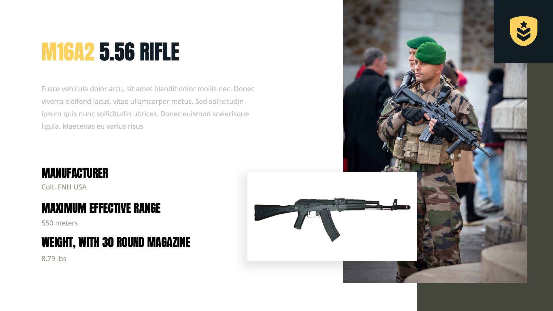 ASGARD - Military & Army Powerpoint Template, Presentation Templates