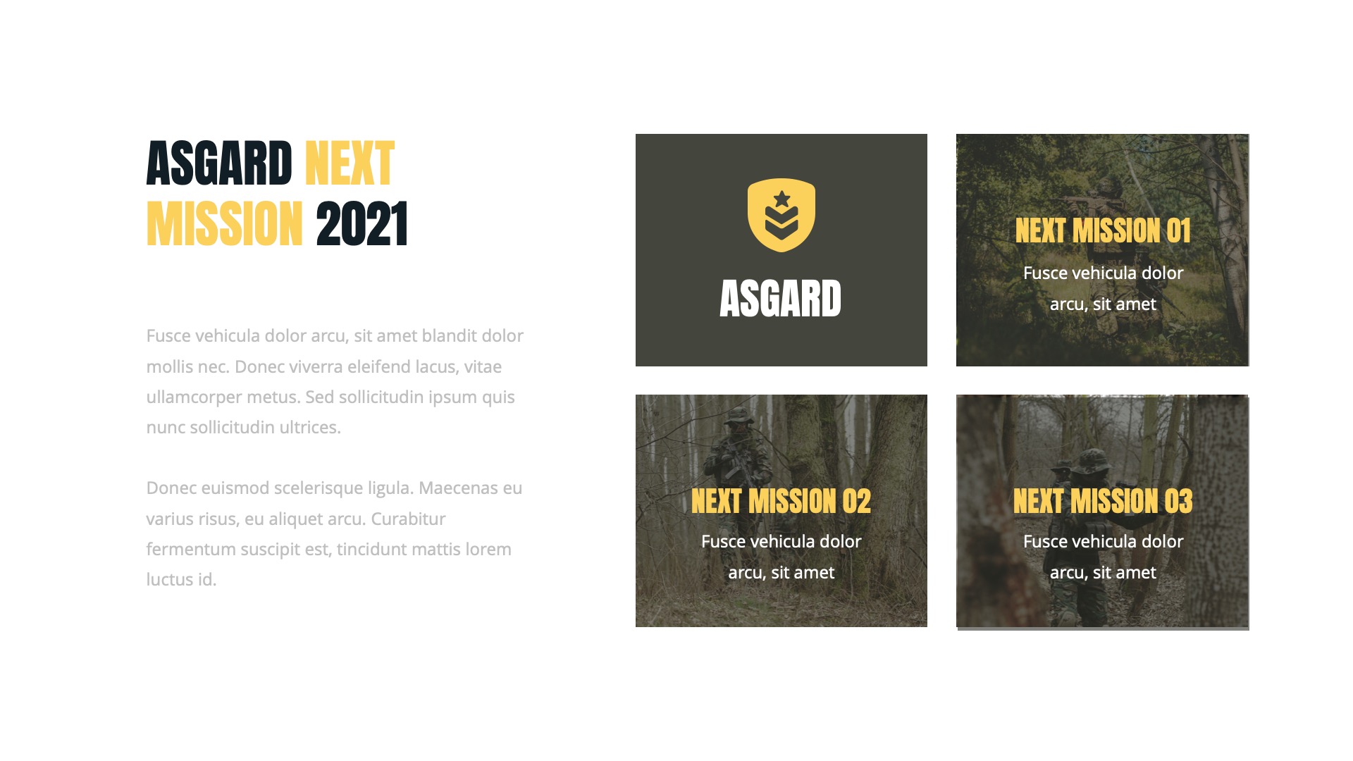 ASGARD - Military & Army Powerpoint Template, Presentation Templates