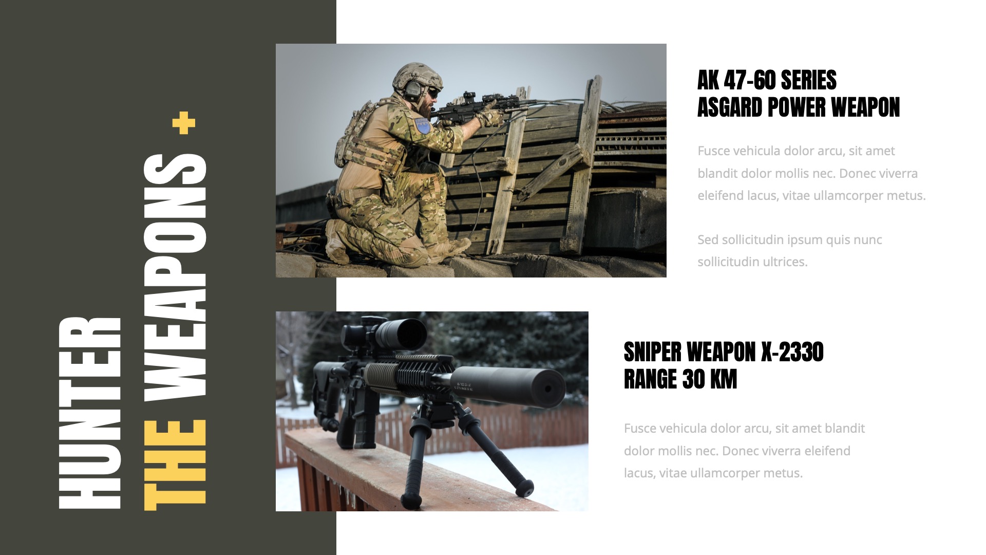 ASGARD - Military & Army Powerpoint Template, Presentation Templates
