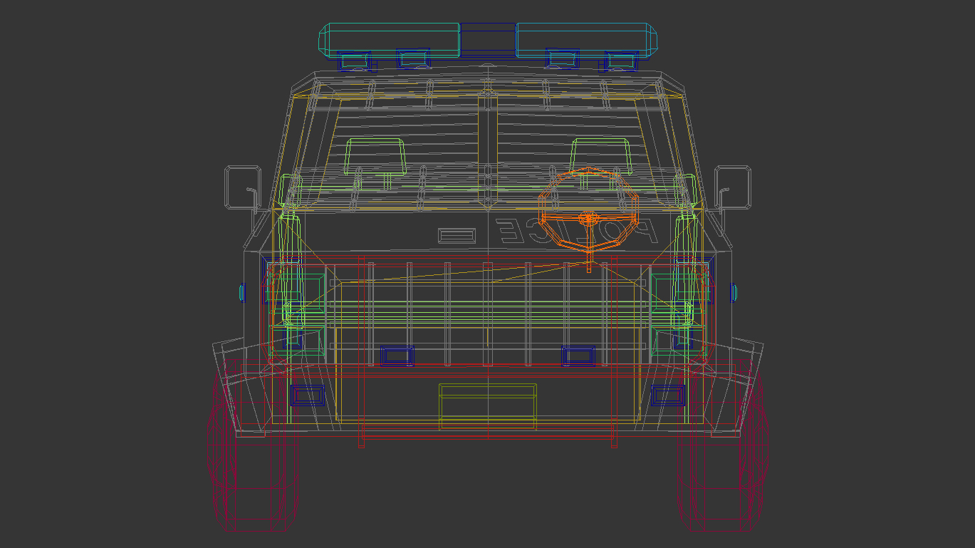 Low Poly Police Van 04 by Linder-Media | 3DOcean