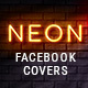 Neon Facebook Covers, Web Elements | GraphicRiver