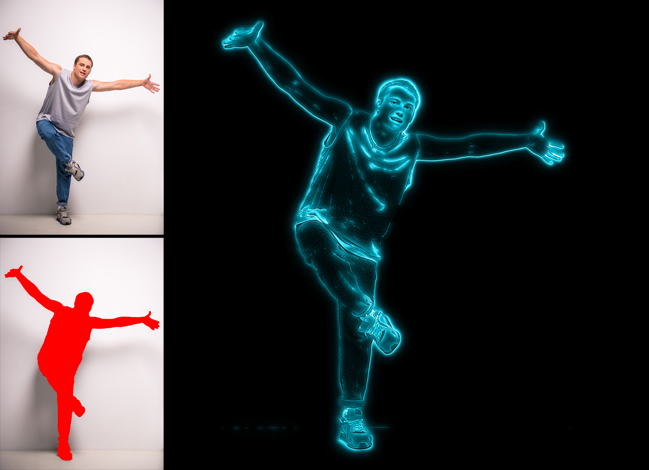 Neon light Photo Effect, Add-ons | GraphicRiver