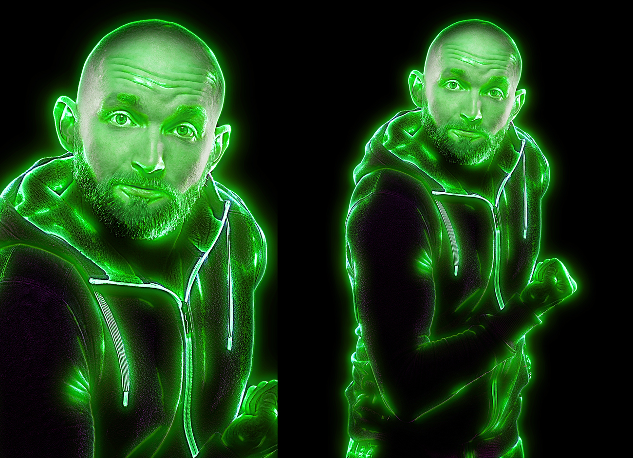 Neon light Photo Effect, Add-ons | GraphicRiver