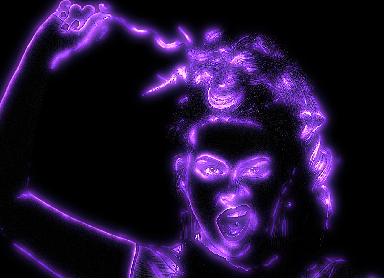 Neon light Photo Effect, Add-ons | GraphicRiver