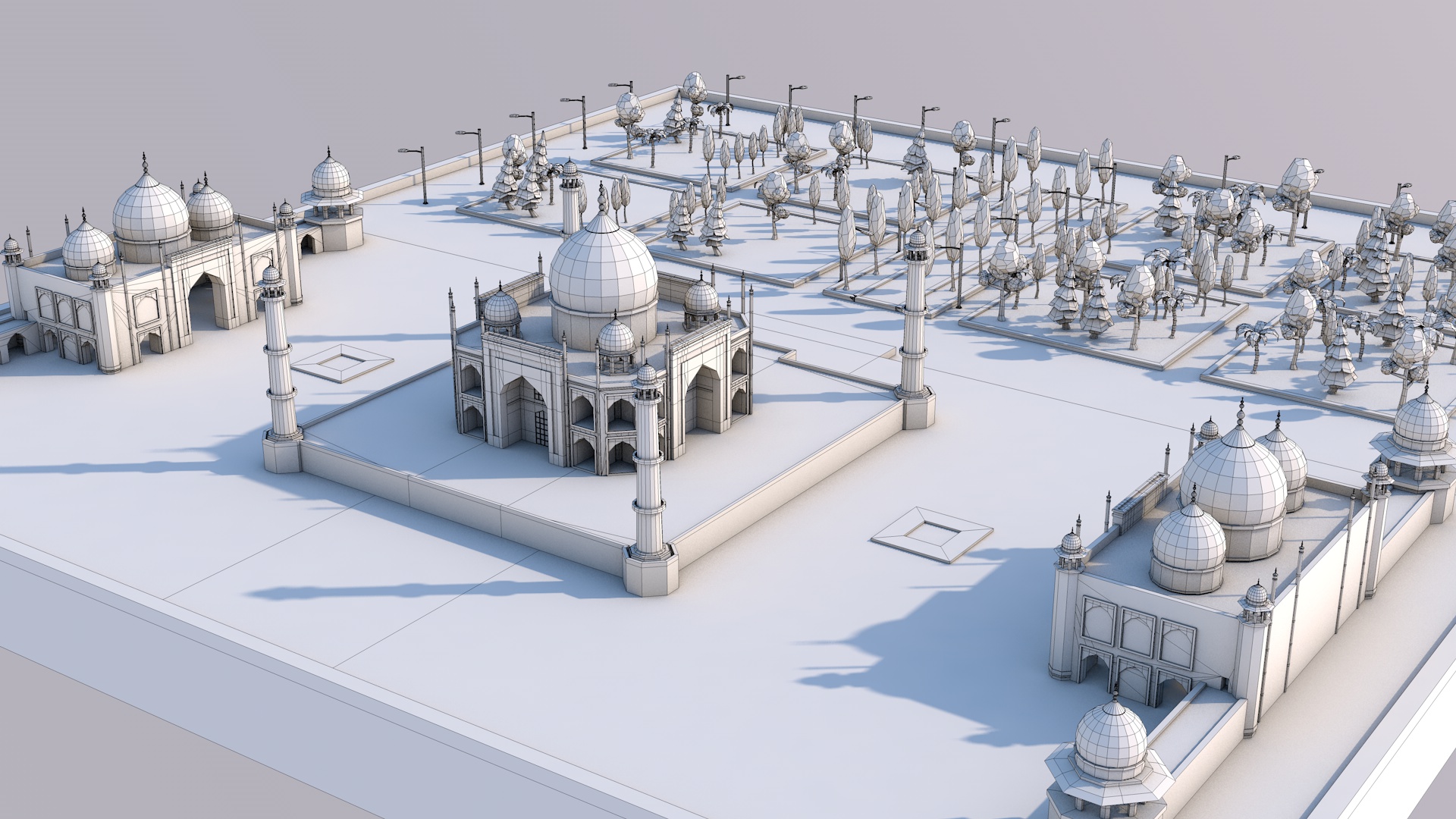 Low Poly Taj Mahal Landmark by multimedia4d | 3DOcean