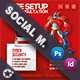 Computer Service Social Media Templates, Web Elements | GraphicRiver