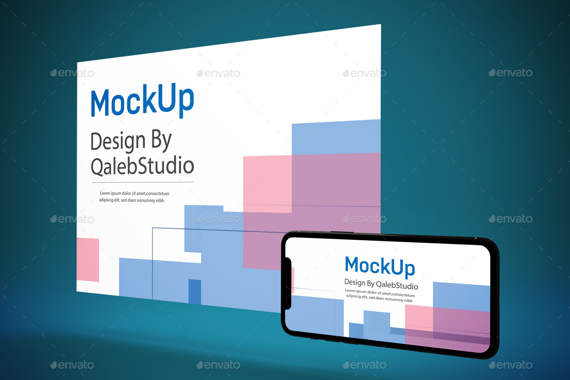 Phone 11 & Flyer Mockup, Graphics | GraphicRiver