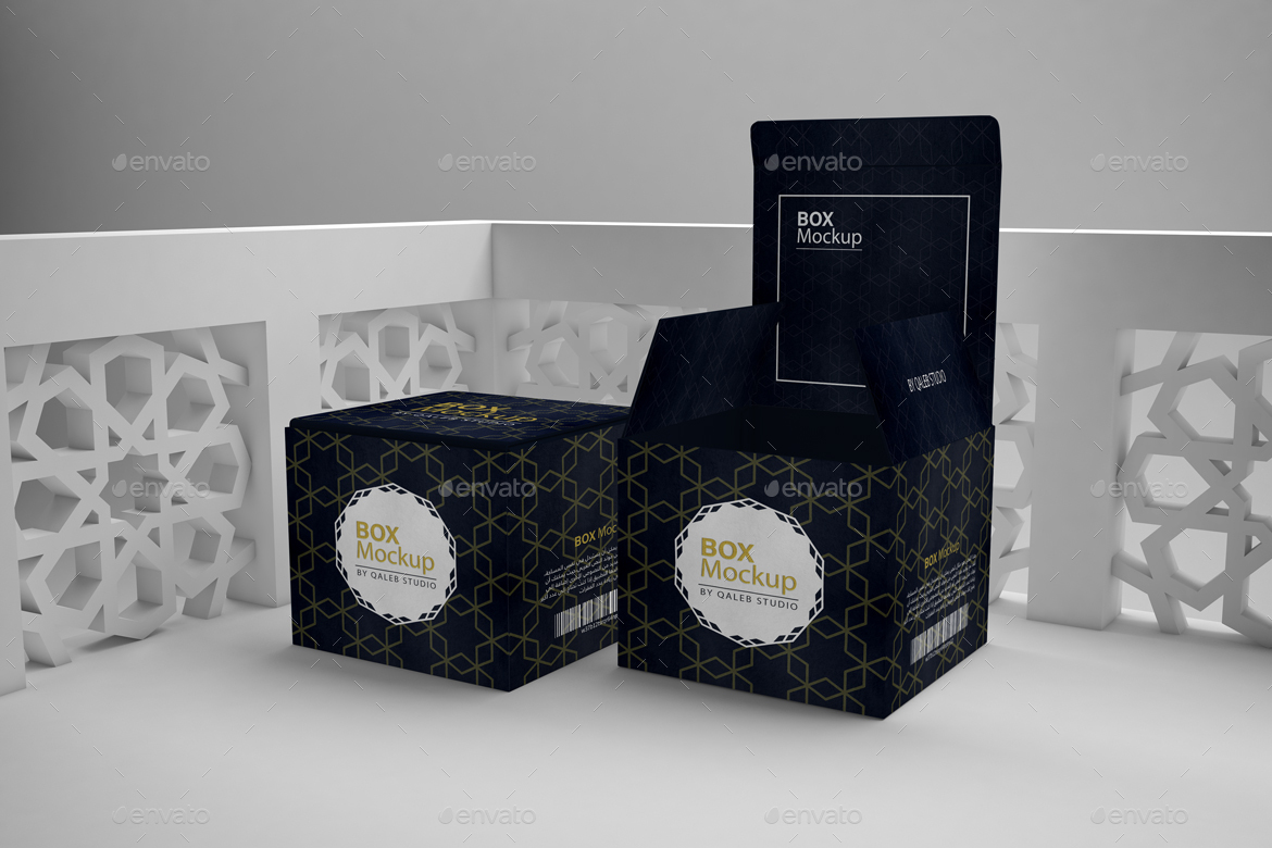 Arabic Box Mockup, Graphics | GraphicRiver