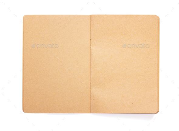 notepad or notebook paper at white background Stock Photo by seregam