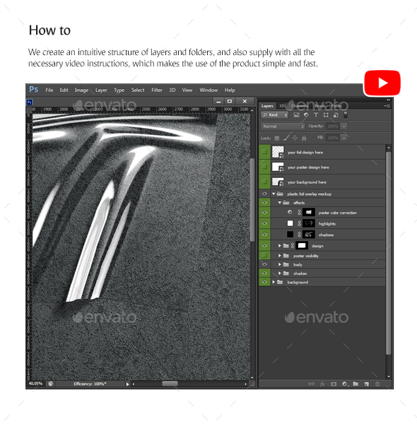 Plastic Foil Overlay Mockups, Graphics | GraphicRiver