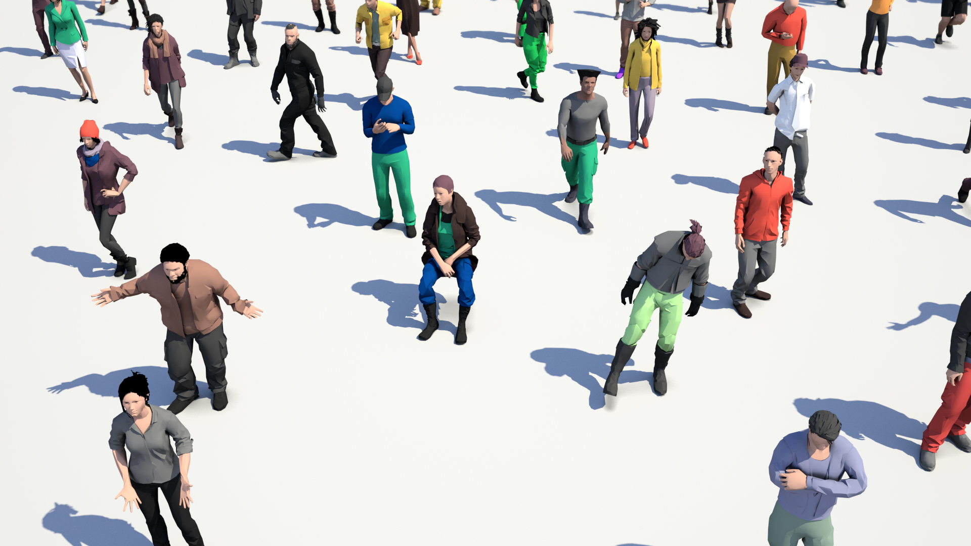 200 Colorful Low Poly People Collection by alpess | 3DOcean
