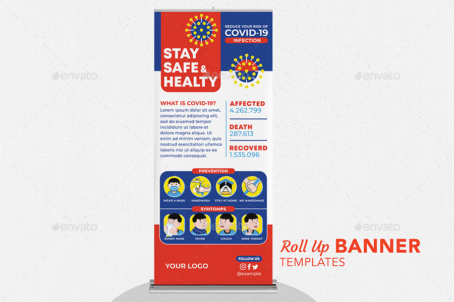 Stay Safe & Healthy Campaign, Print Templates | GraphicRiver