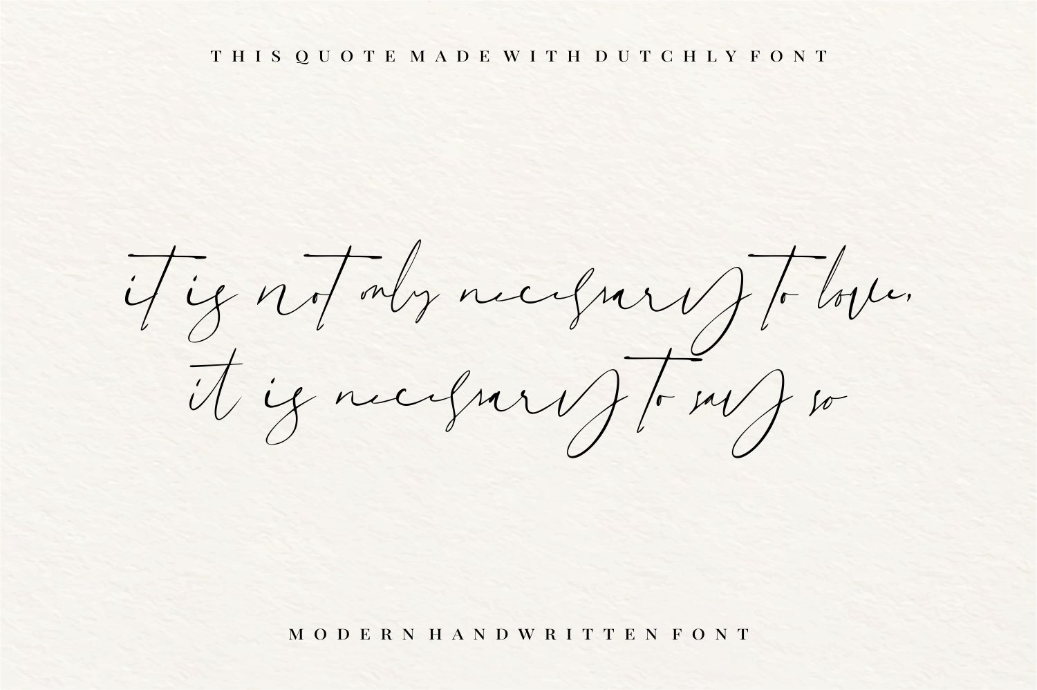Dutchly - Modern Handwritten, Fonts | GraphicRiver