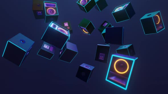 Rotating Stage Speakers VJ Seamless Loop, Motion Graphics | VideoHive