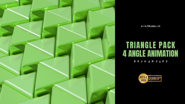 Triangle 3D Green Color, Motion Graphics | VideoHive