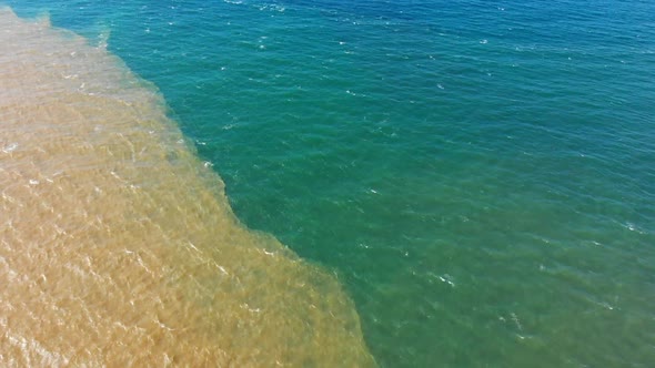 two different ocean colors, Stock Footage | VideoHive