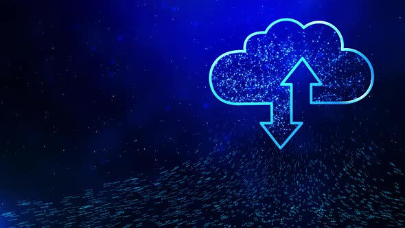 Abstract data center, data flow 3D 4K Abstract technology big data ...